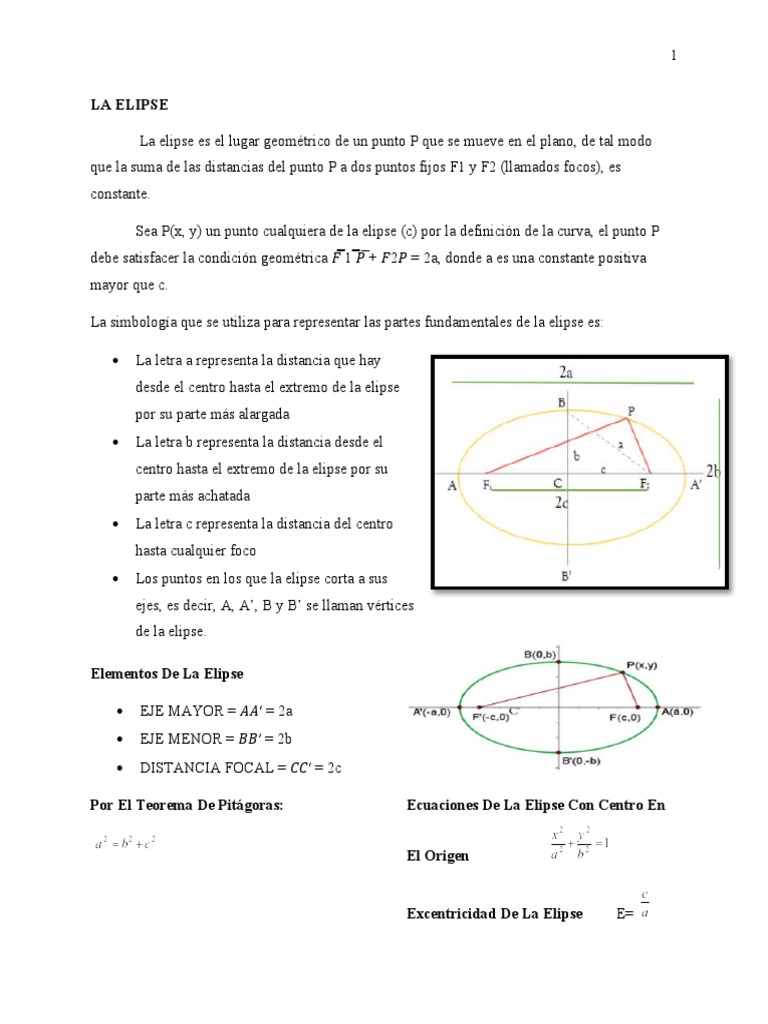 Elipse | PDF | Elipse | Geometría