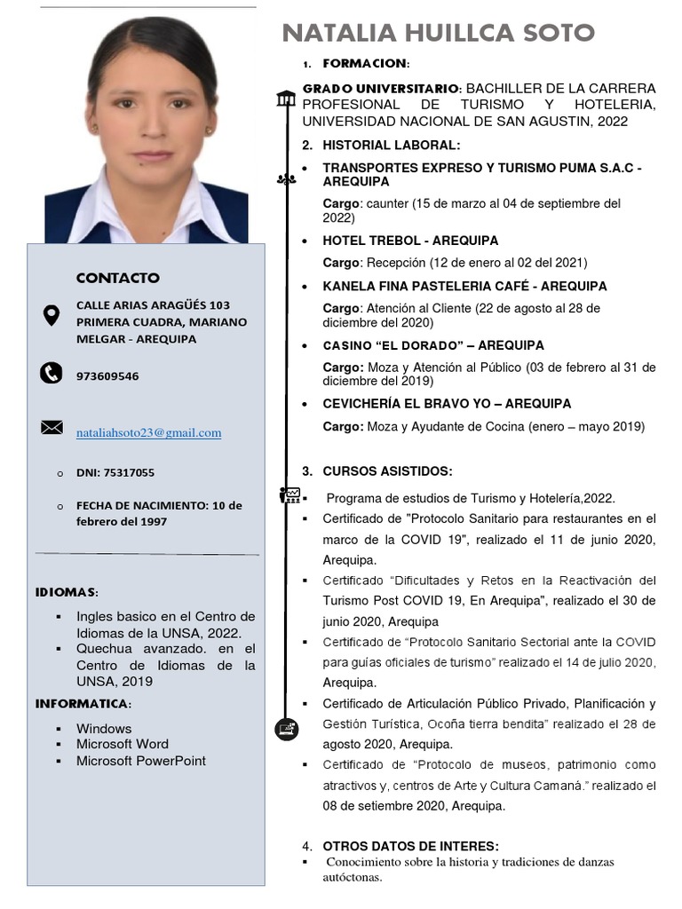 CV Documentado-1 | PDF | Industrias de servicio