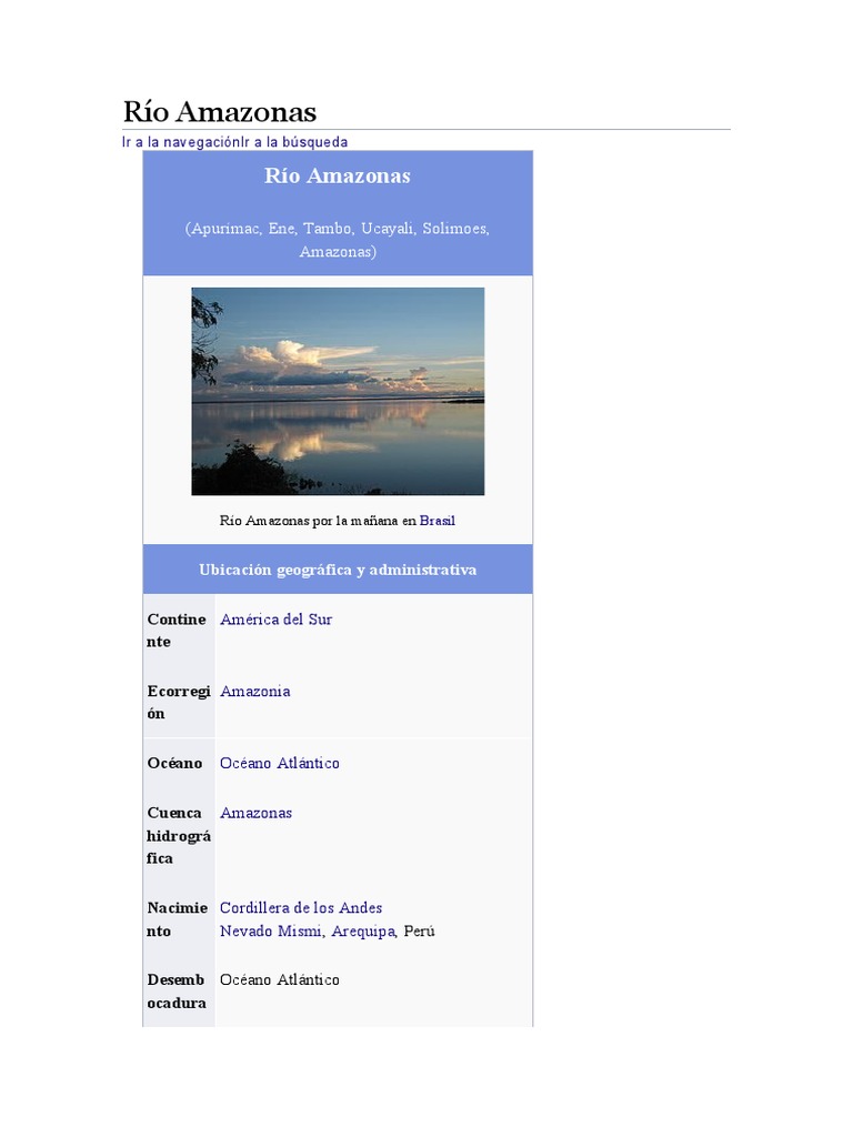 Río Amazonas | PDF