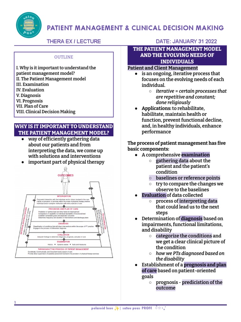 Patient Management in Physical Therapy | PDF | Medical Diagnosis ...