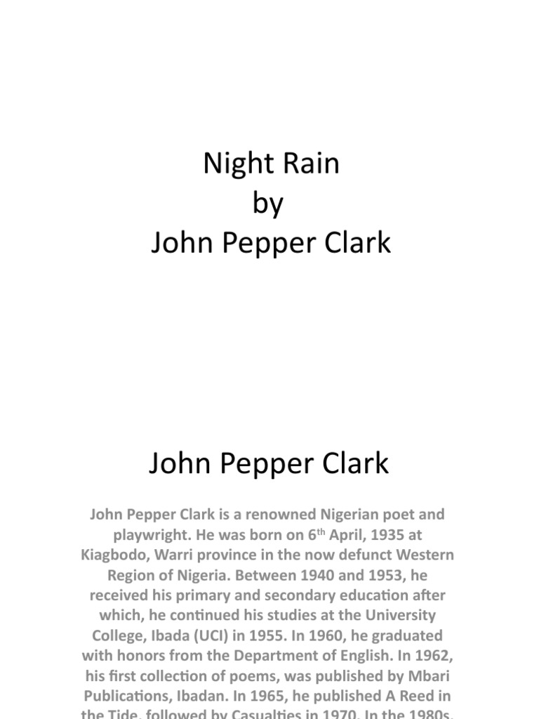 Night Rain | PDF