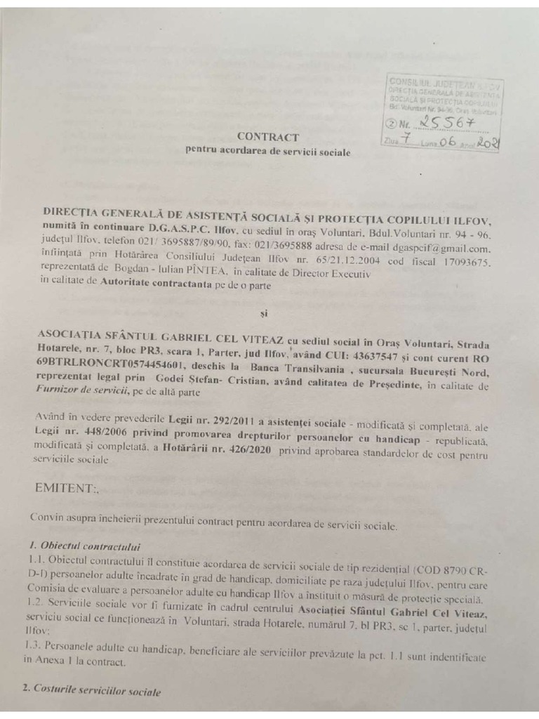 Contract DGASPC IF | PDF