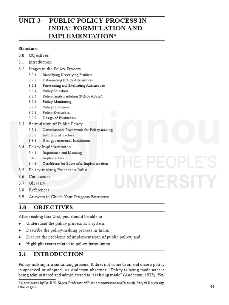 Unit 3 | PDF | Policy | Cabinet (Government)