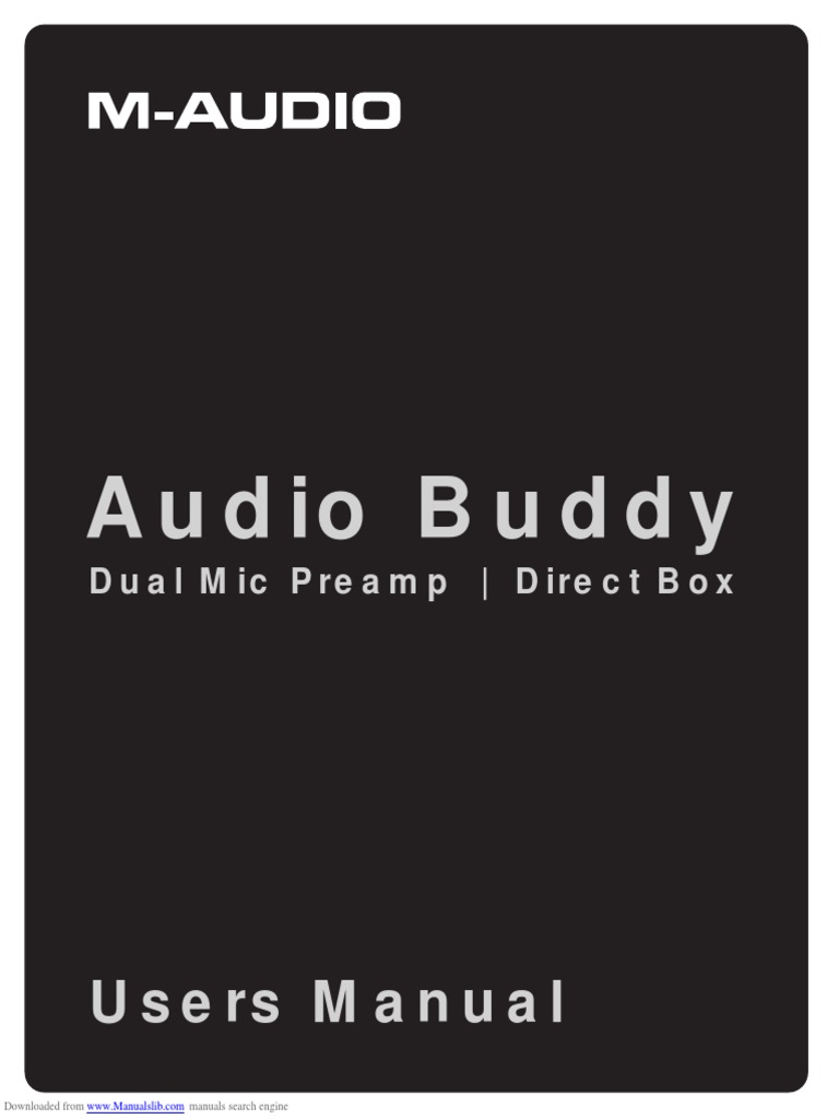 Audio Buddy Dual Mic Preamp | PDF | Microphone | Electricity