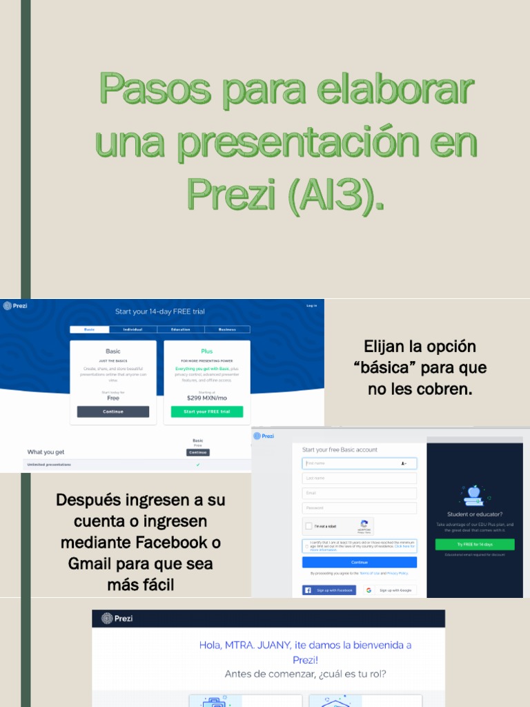 Tutorial para Crear Una Presentacion en Prezi | PDF