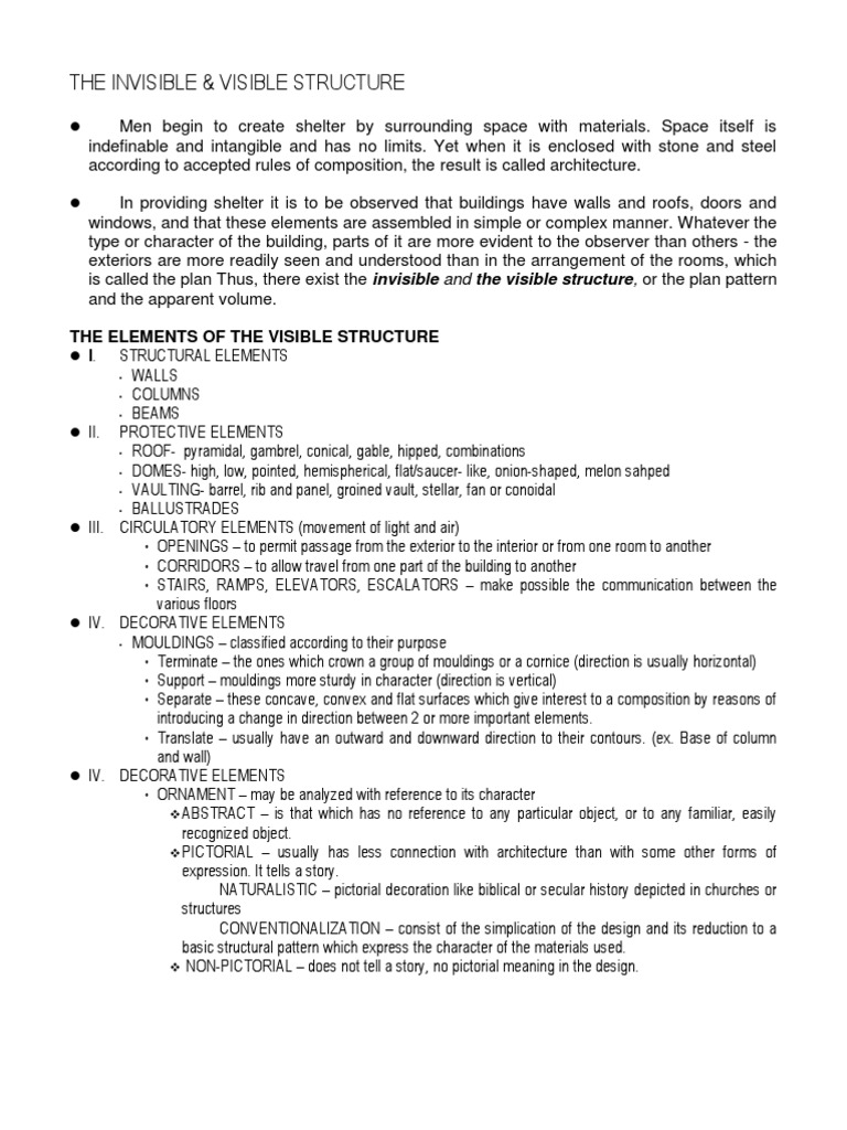 Elements of TtheVisible Structure-Toa | PDF | Vault (Architecture) | Relief