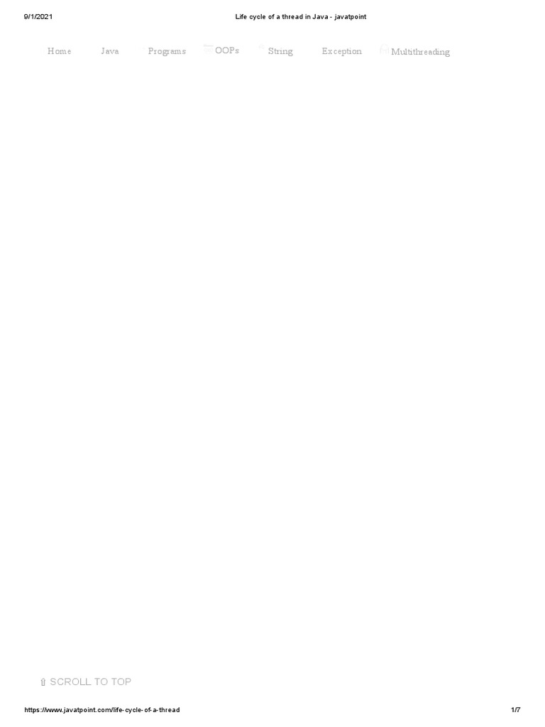 9 A Life Cycle of A Thread in Java | PDF | Thread (Computing) | Apache ...