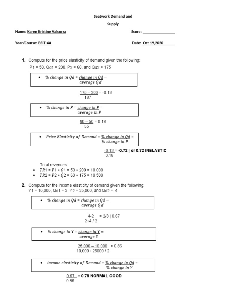 Chapter 3 Elasticity and Its Application | PDF | Price Elasticity Of ...