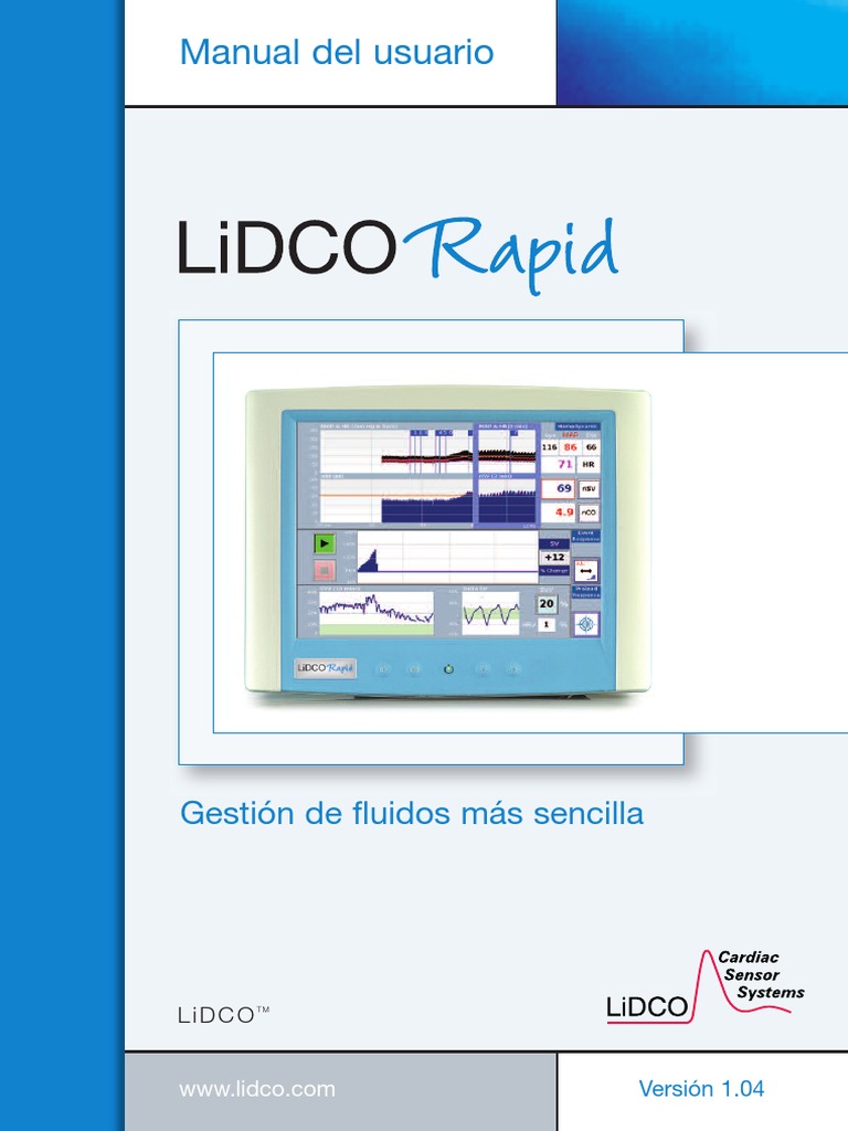 Lidco Rapid Spanish Rapid v1.04 User Manual | PDF | Presión sanguínea ...