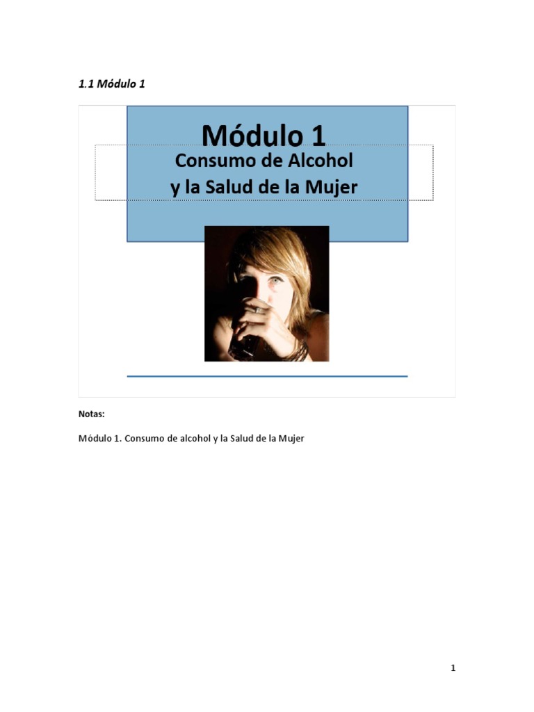 Modulo 1 | PDF | Mujer | Adolescencia