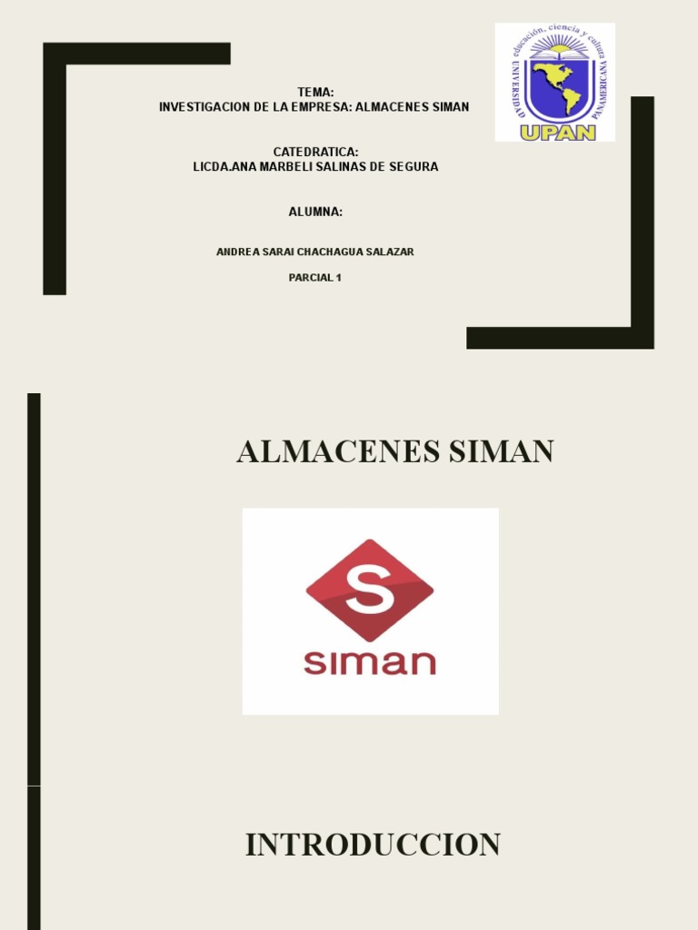 Almacenes SIMAN | PDF