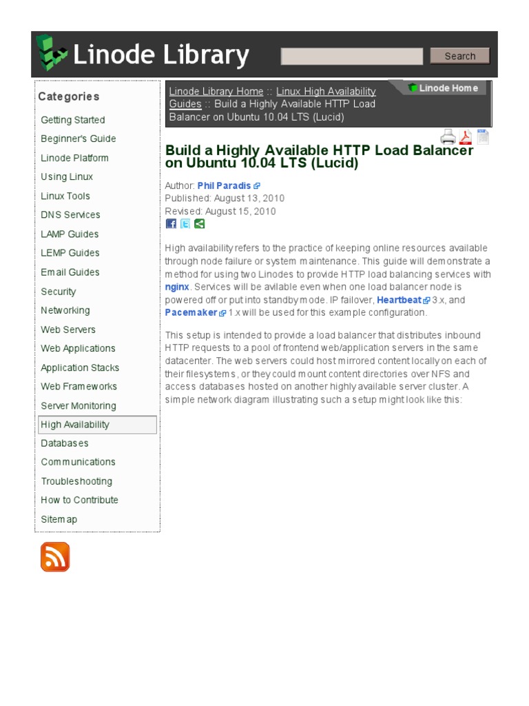 Linux High Availability Guides - Build A Highly Available HTTP Load Balancer On Ubuntu 10.04 LTS ...