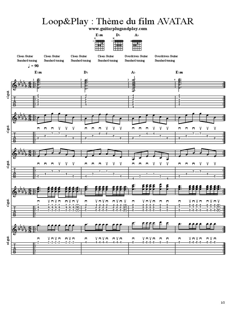 Tab Avatar | PDF | Guitar Family Instruments | Irish Musical Instruments