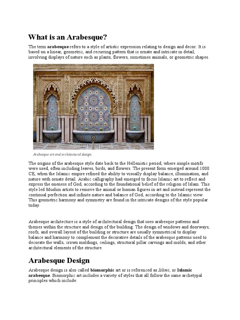 What Is An Arabesque | Download Free PDF | Mosque | Al Andalus