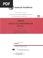 Kuder Vocacional - Manual Original | PDF | Estadísticas | Desviación Estándar