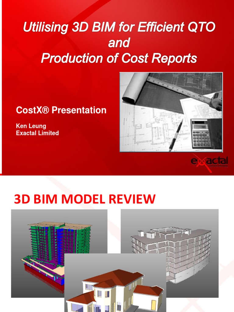 5D and BIM - CostX | PDF | Building Information Modeling | Autodesk Revit
