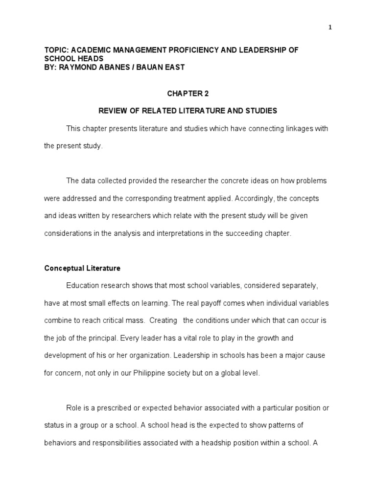 Chapter 2 Review Of Related Literature Raymond Abanes Thesis Writing 1a