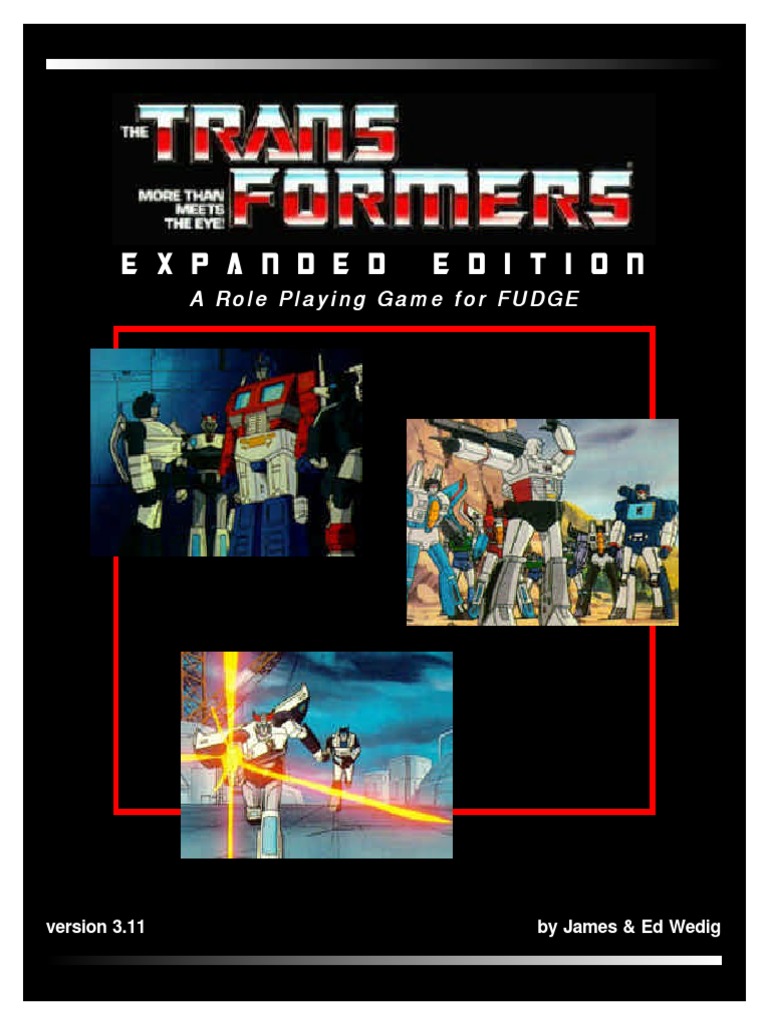 Transformers FUDGE RPG | PDF
