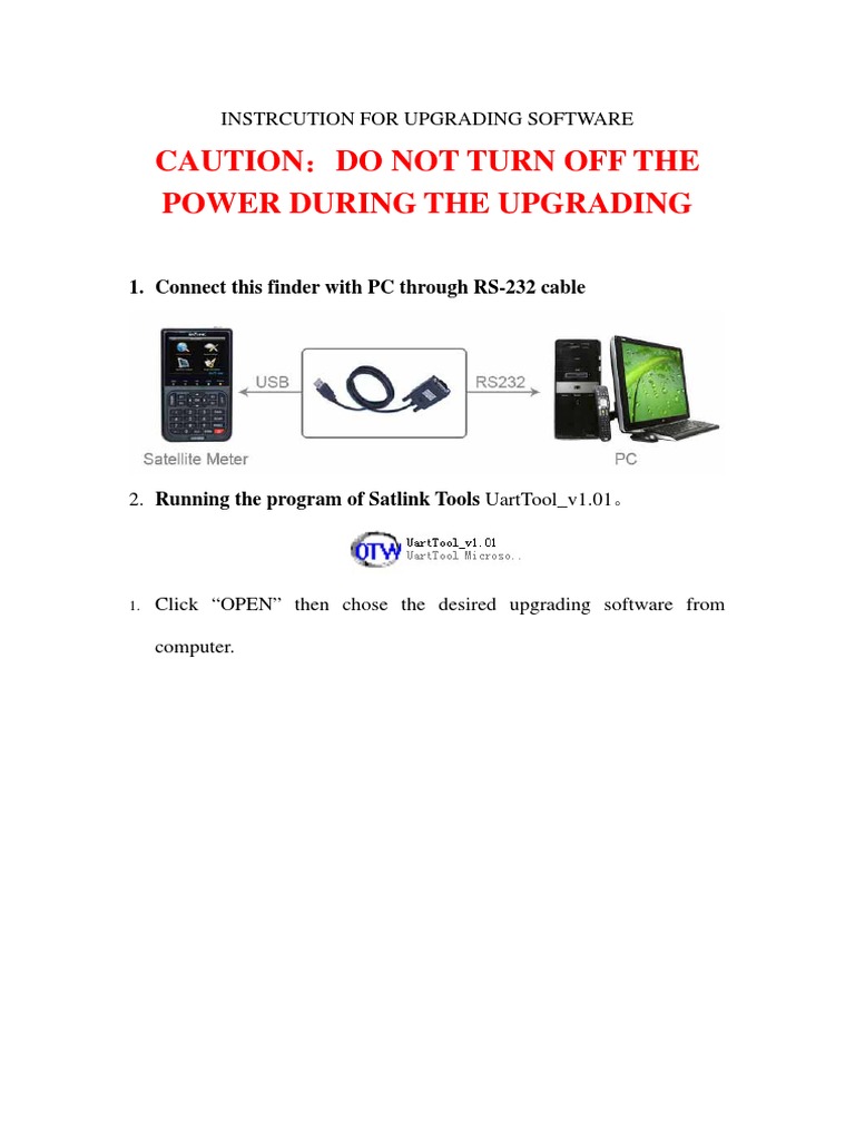 Instrucition For Upgrading Sofware | PDF