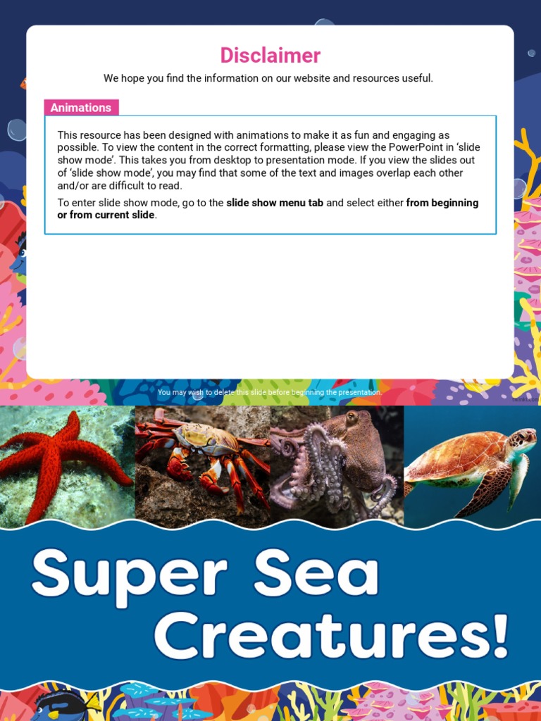 T TP 1651738315 Eyfs Super Sea Creatures Powerpoint - Ver - 1 | PDF ...