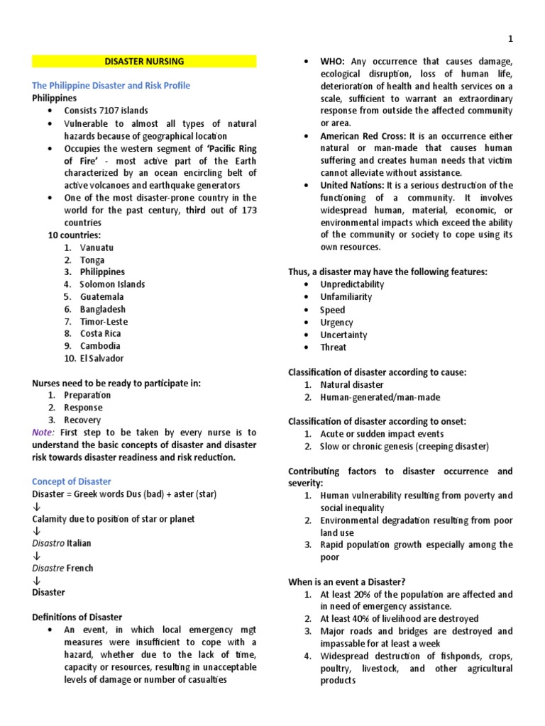 Disaster Nursing | PDF | Hazards | Emergency Management