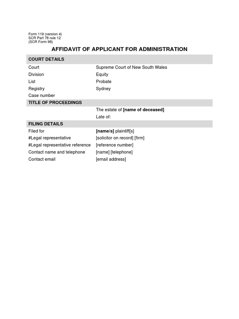 Ucpr Form 119 v4 | PDF