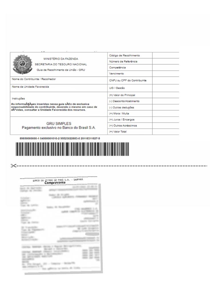 Comprovante GRU | PDF