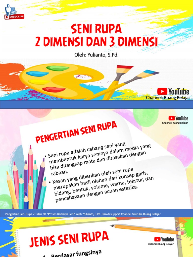 Panduan Seni Rupa 2D dan 3D | PDF
