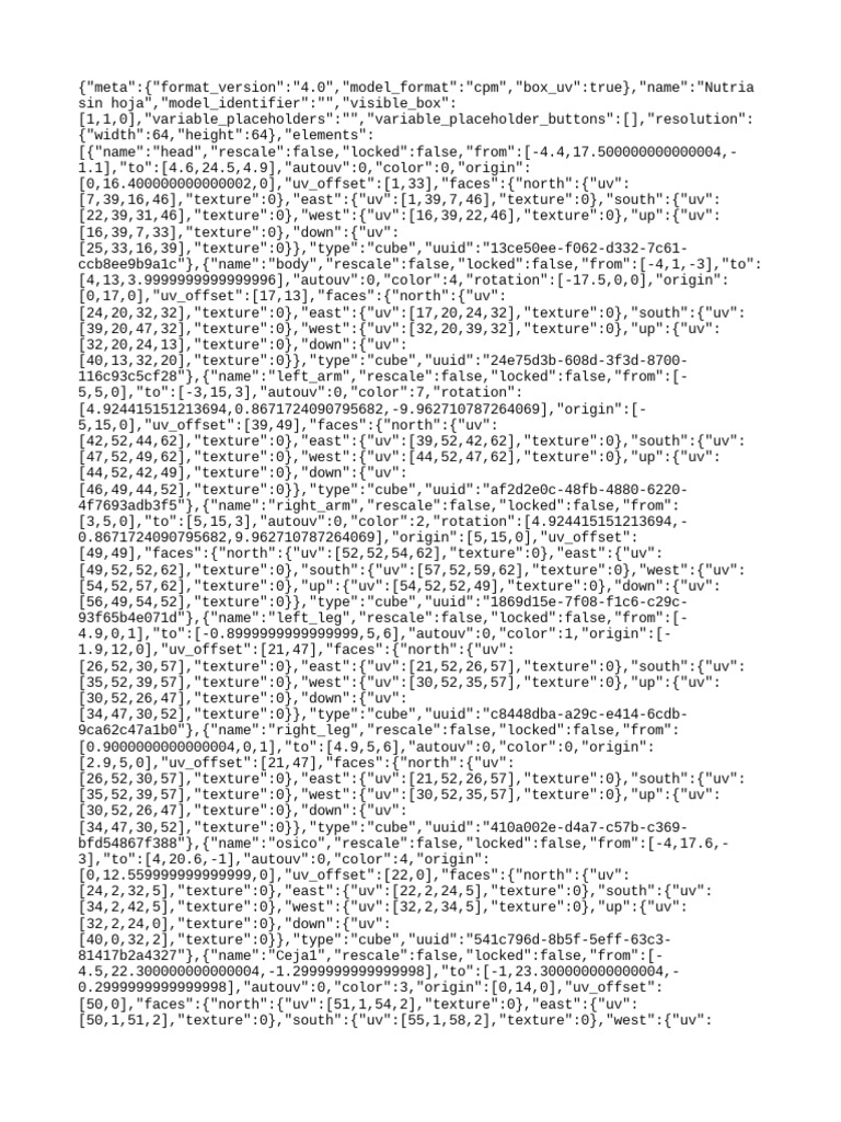 NutriaDedsafio Bbmodel | Download Free PDF | Computer Science | Computer Data
