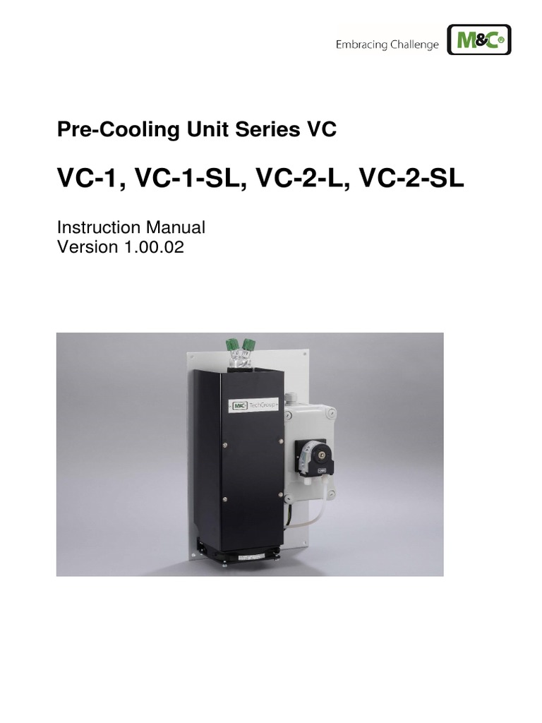 VC-1, VC-1-SL, VC-2-L, VC-2-SL: Pre-Cooling Unit Series VC | PDF | Heat ...
