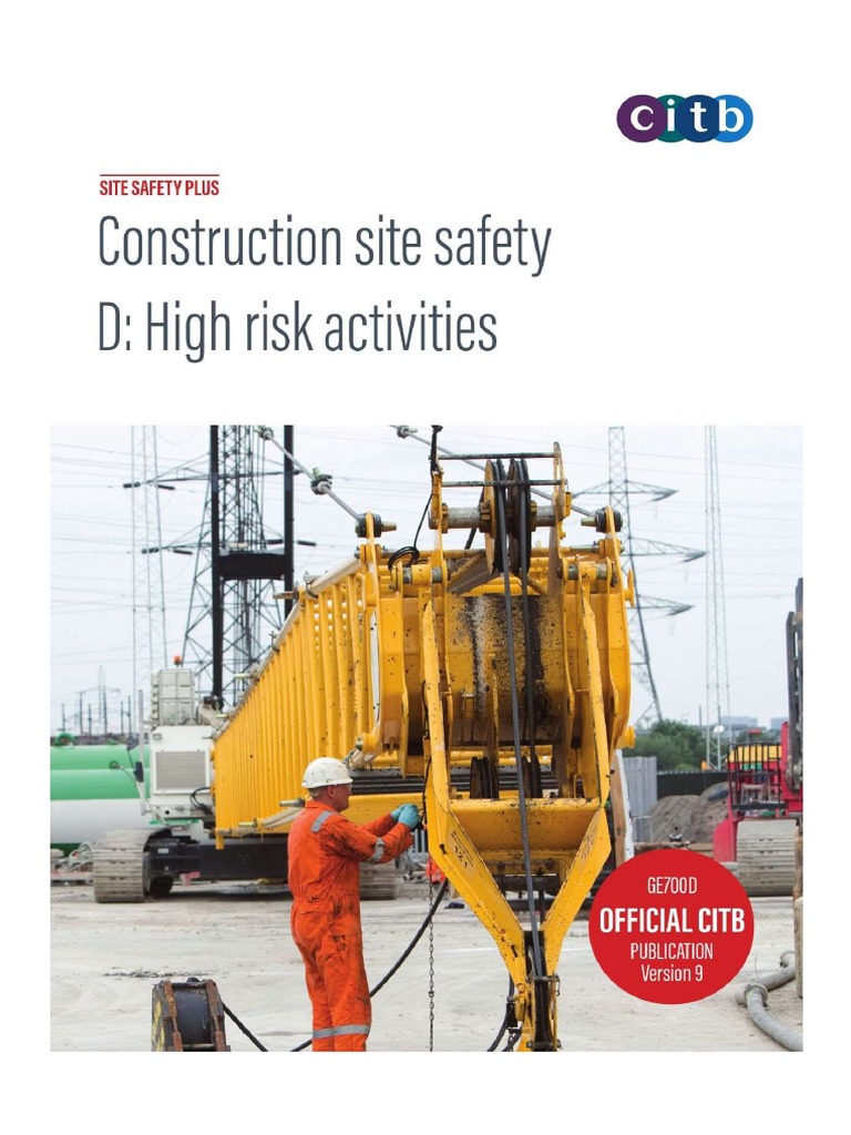Construction Site Safety - D - High Risk Activities | PDF