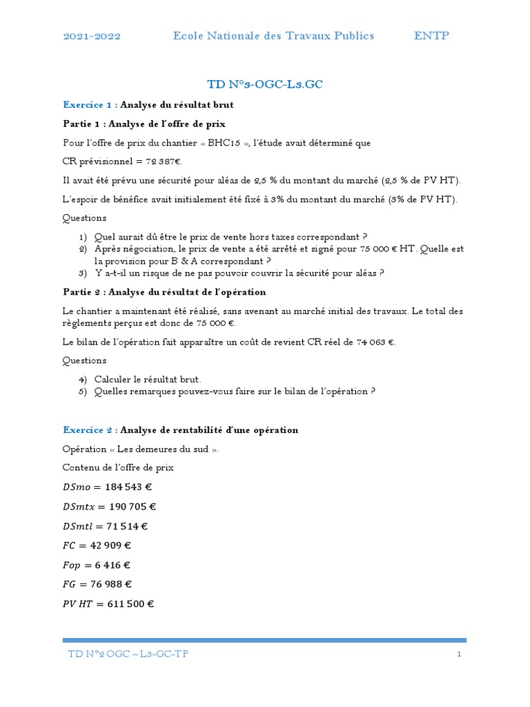 TD N°3 - Ogc-L3.gc | PDF