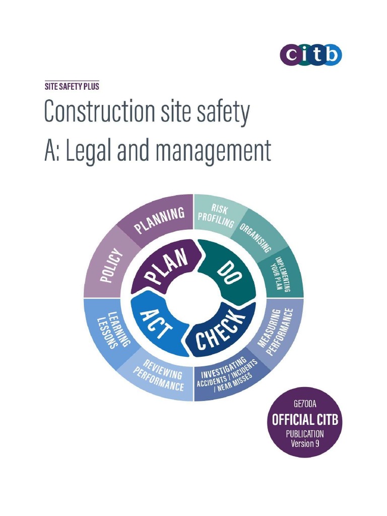 Construction Site Safety - A - Legal & Management | PDF