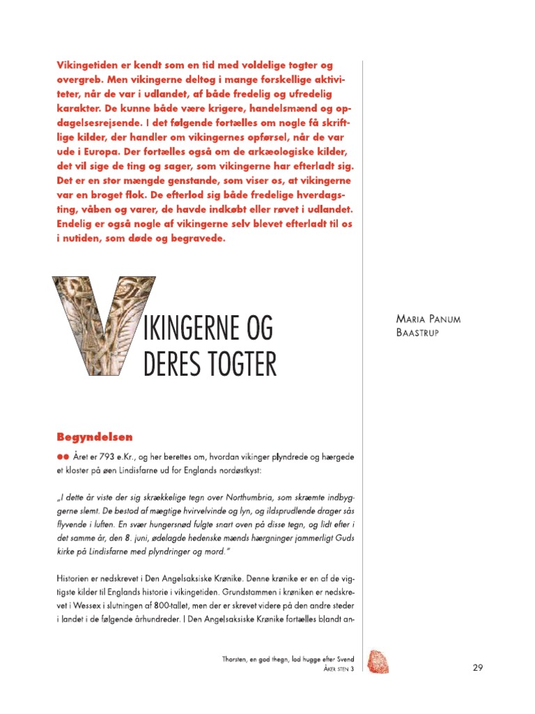 Vikingerne Og Deres Togter | PDF