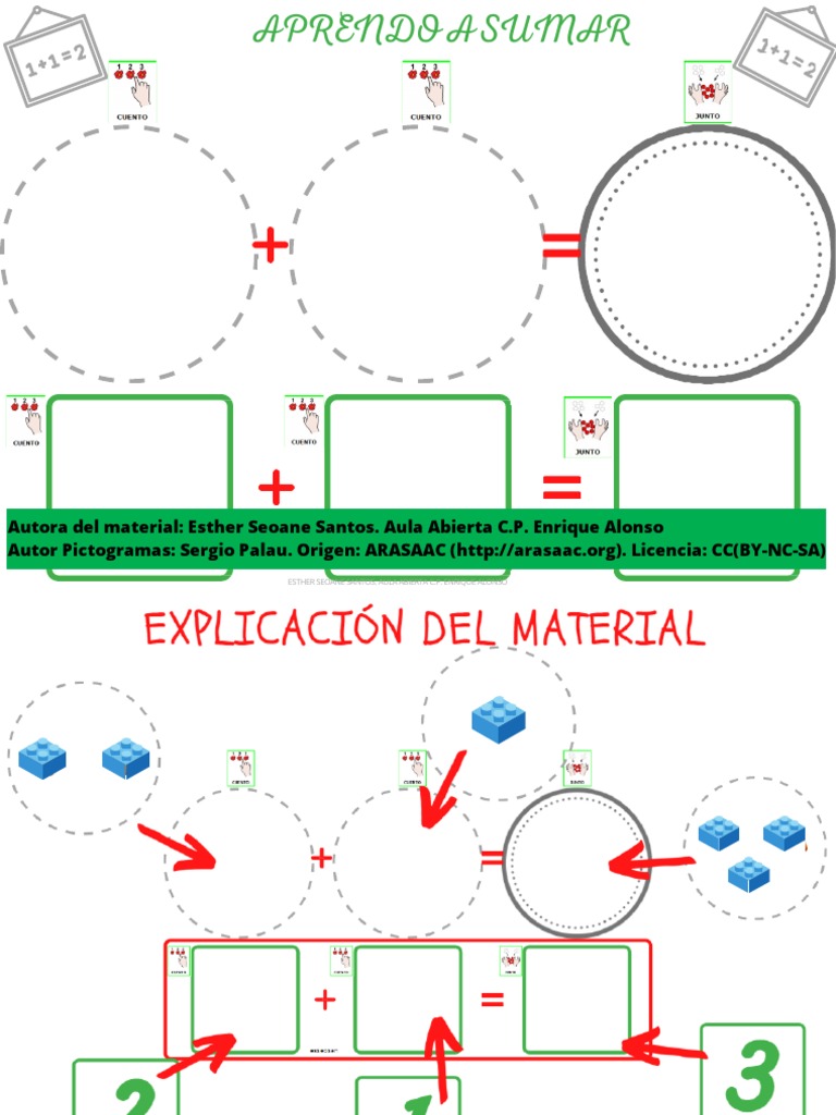 Aprendo A Sumar Teacch Autocorrector | PDF