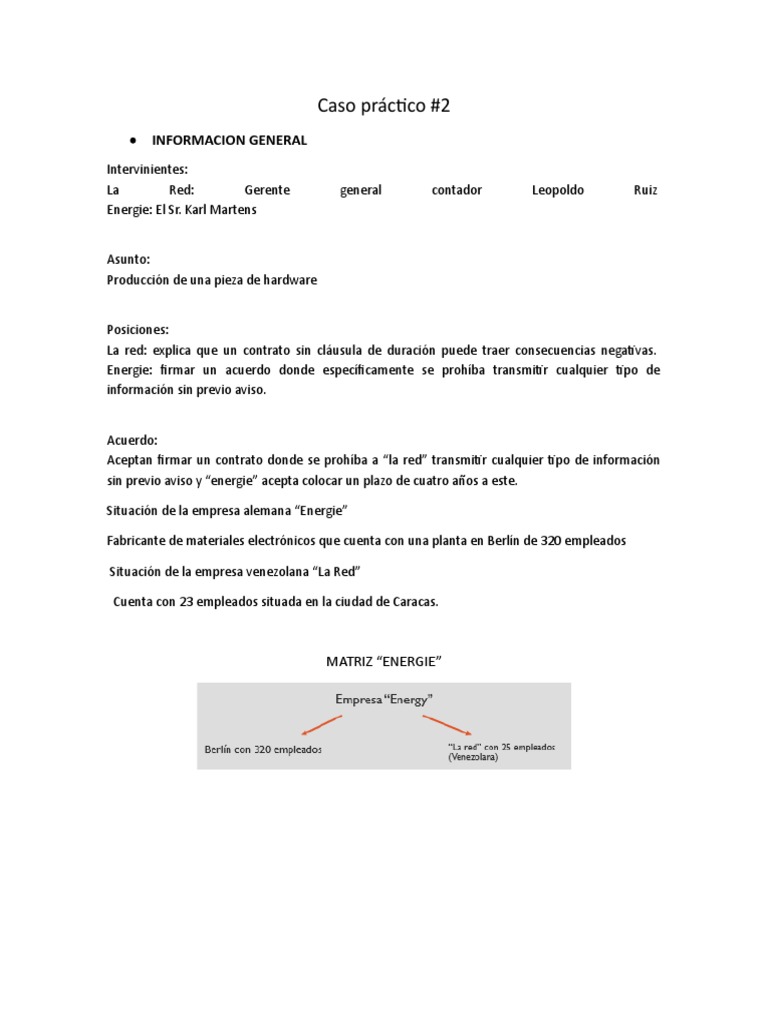 Caso 2 | PDF | Business | Economias