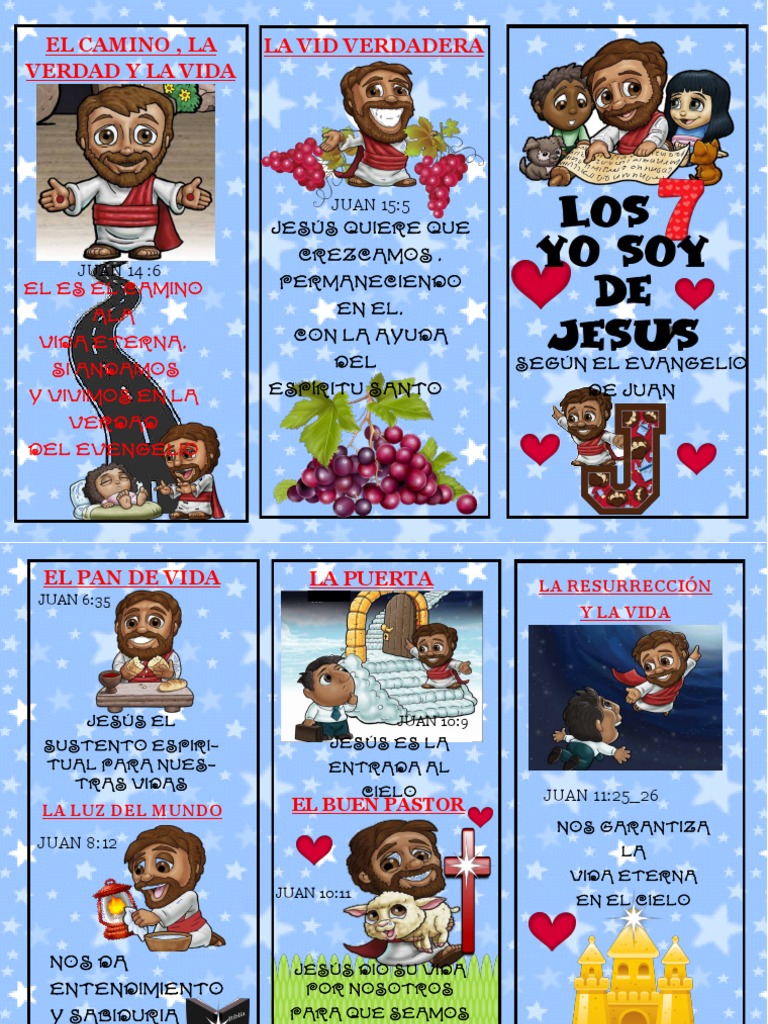 Triptico Los 7 Yo Soy de Jesus Por Selva Bella Me | PDF