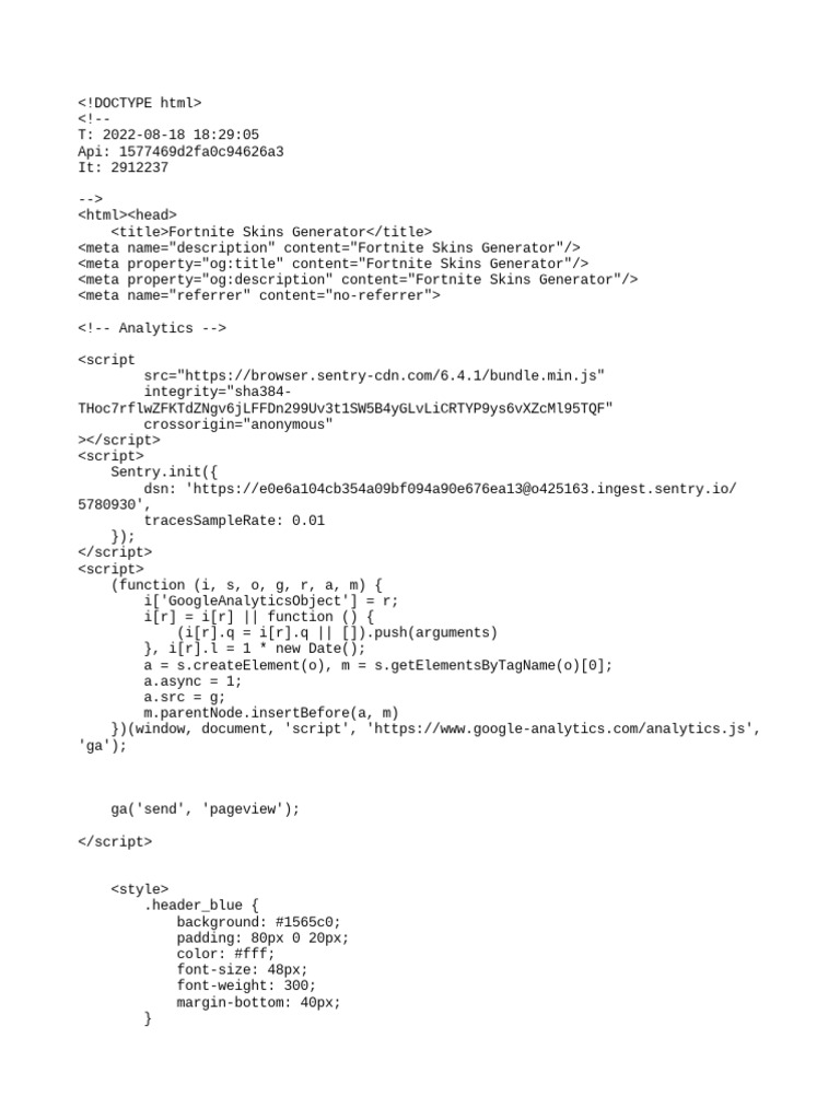 Fortnite Skins | PDF