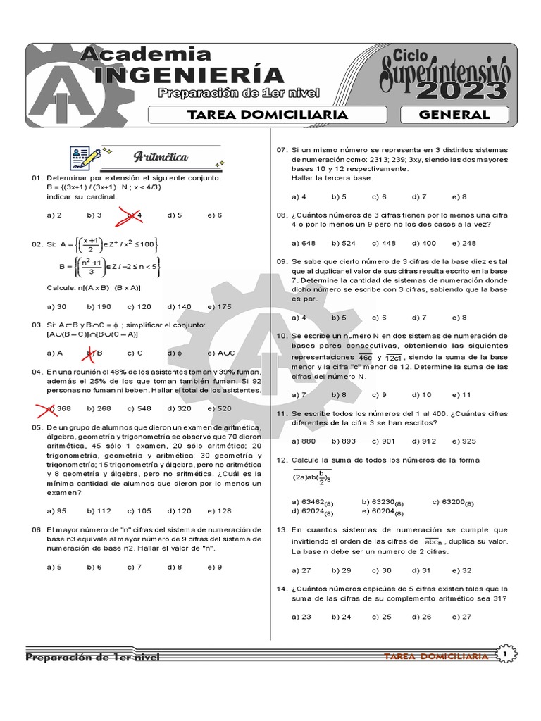 01 TD | PDF | División (Matemáticas) | Número primo