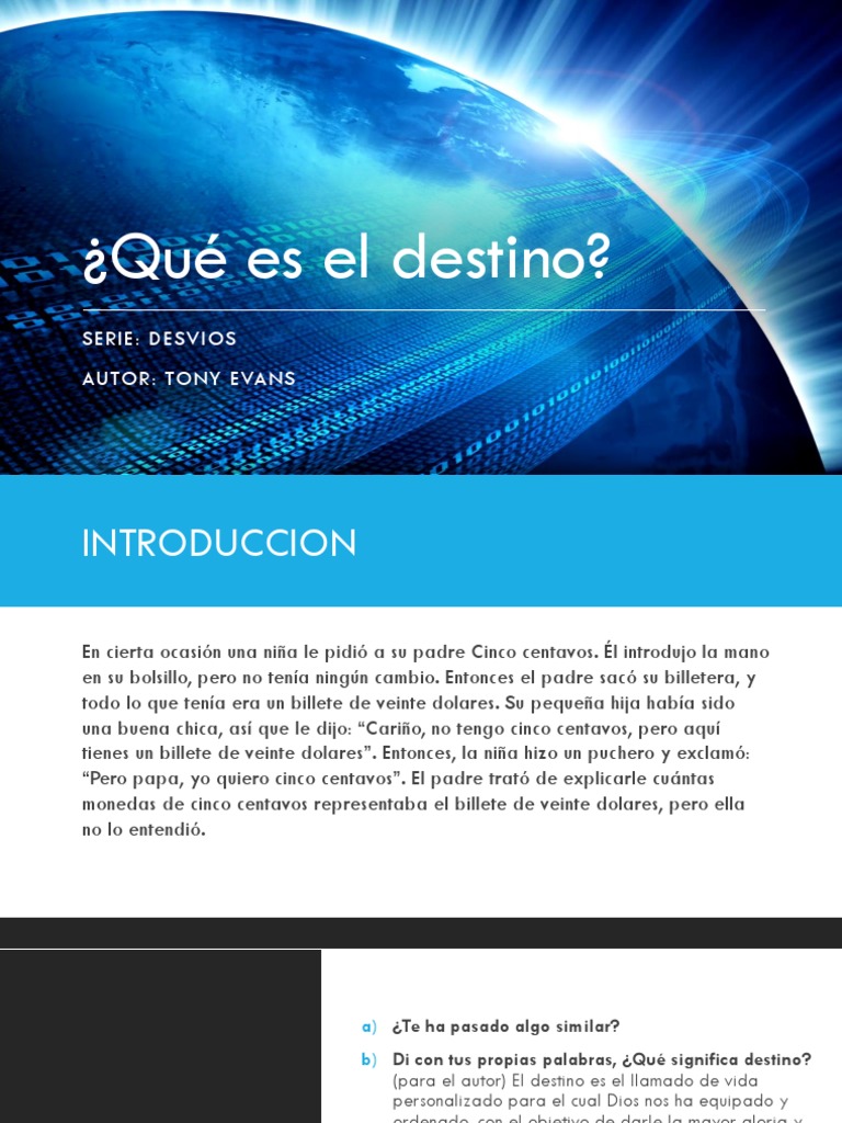 1 Que Es El Destino | PDF