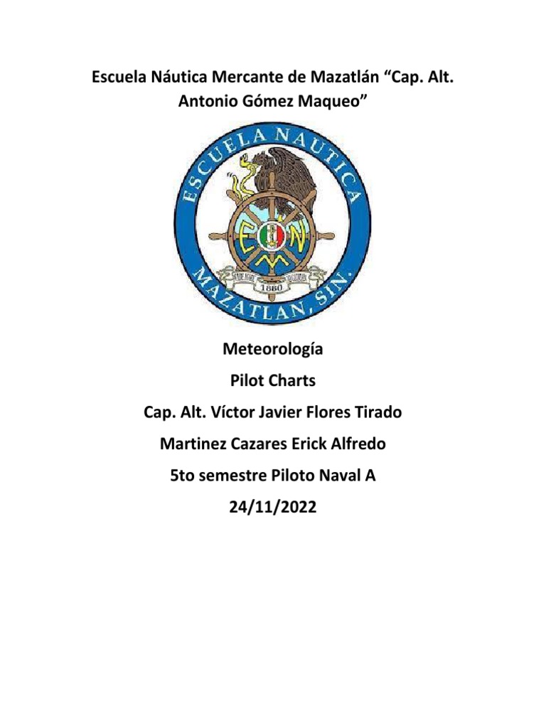 Pilot Charts | PDF | Herida | Mar