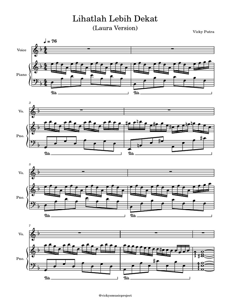 Piano & Voice Sheet Music | PDF