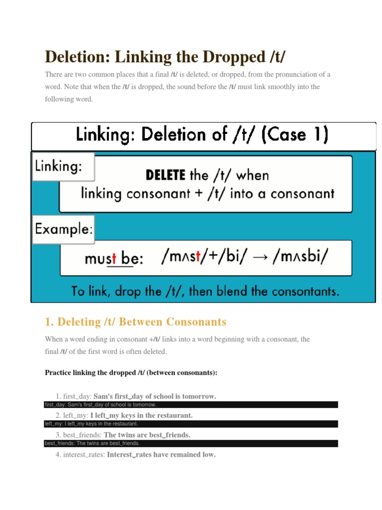 Deletion D T | PDF | Oral Communication | Language Families