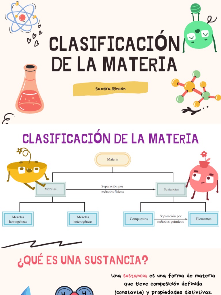 Clasificación de La Materia | PDF | Mezcla | Compuestos químicos