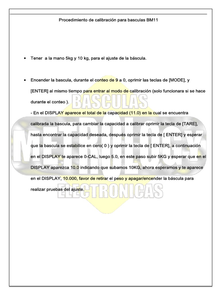 BM11 - Calibración | PDF