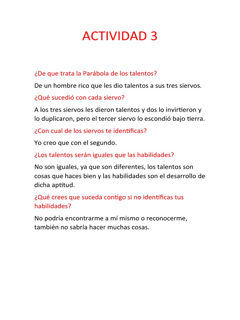 3.-Reconociendo Mis Habilidades | PDF