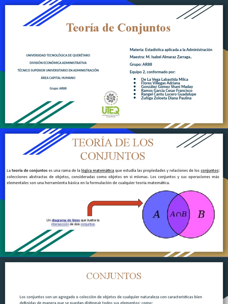 Teoría de Conjuntos | PDF