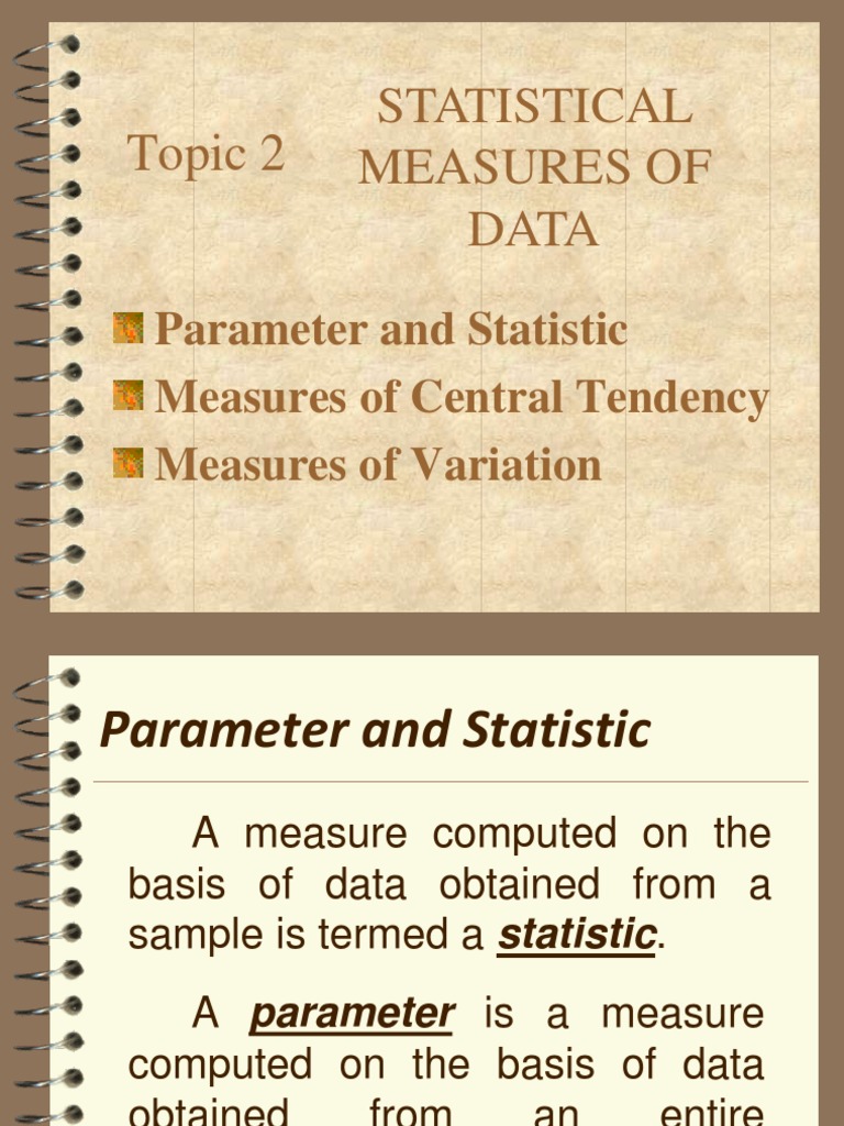 Measures of Central Tendency and Variation | PDF