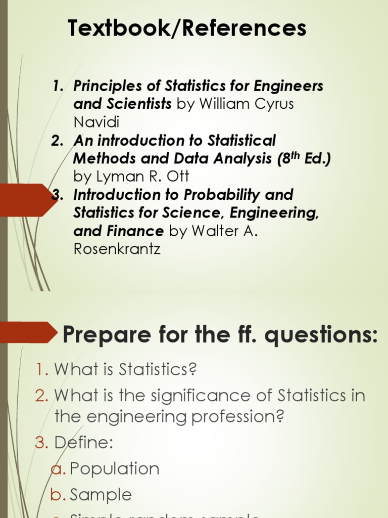 Engineering Statistics and Data Analysis | PDF | Statistics | Statistical Inference