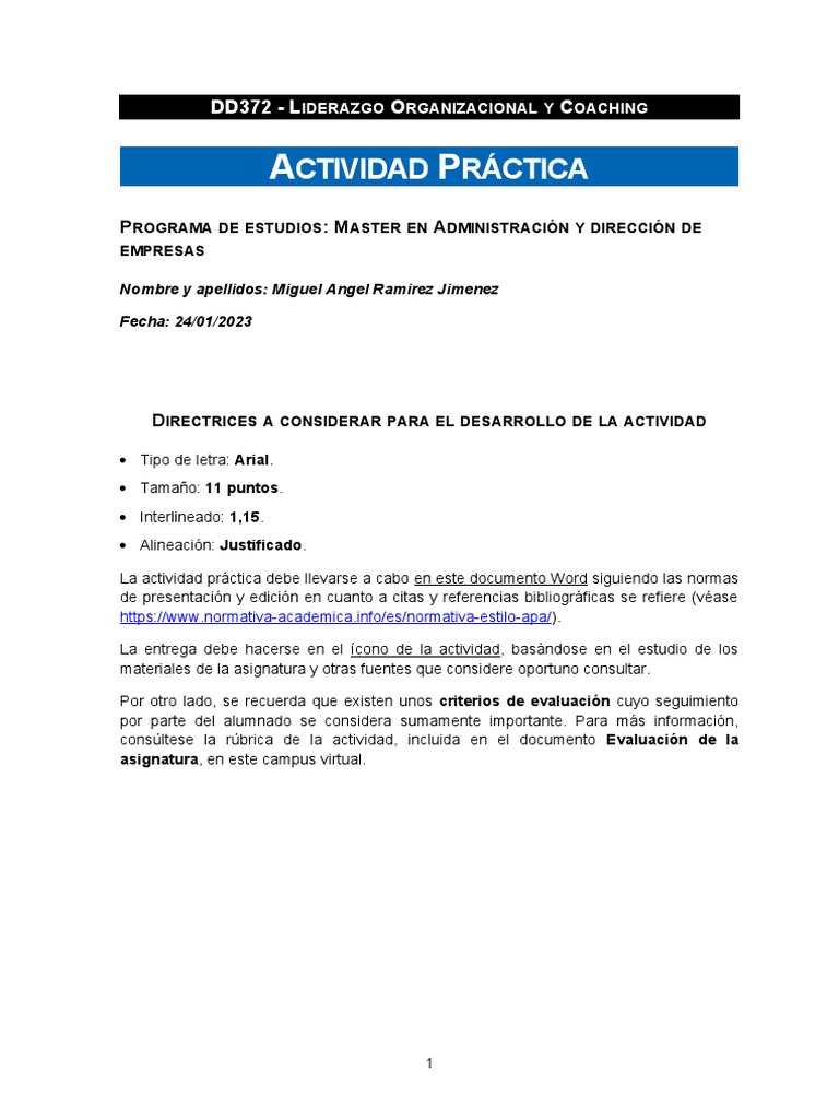 DD372 CP CO Esp - v2 | PDF | Liderazgo